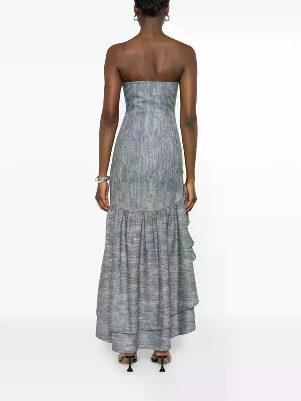 LEEN MOUGRHABI Sophia Ruffled Asymmetric Dress