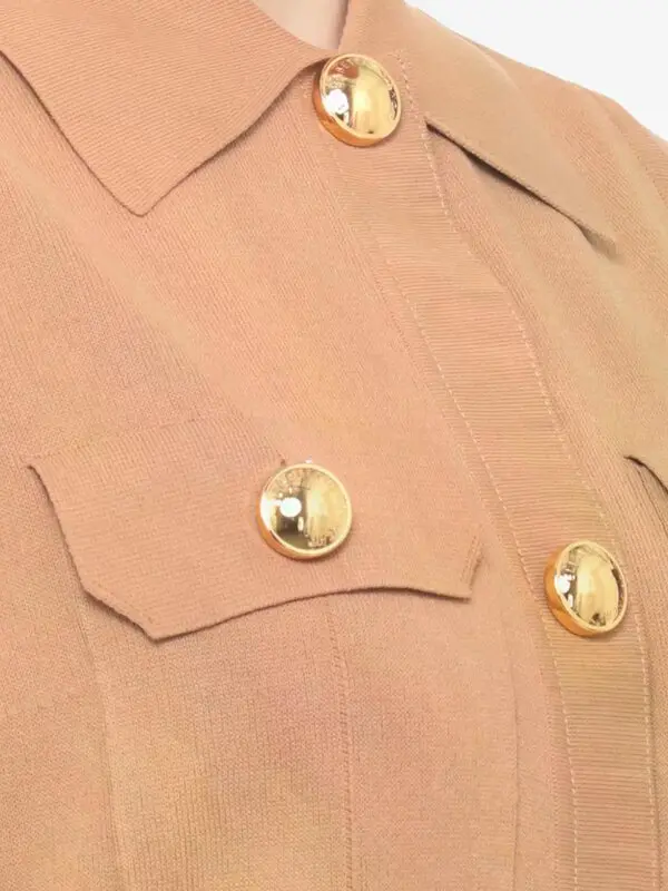 Elisabetta Franchi Two-tone Button-up Mini Dress