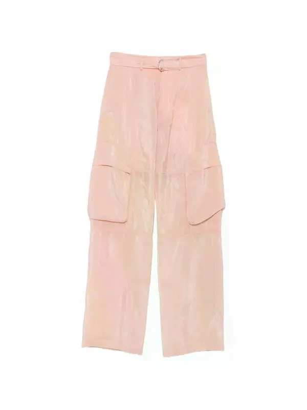 THE FRANKIE SHOP Belted Cargo Pants - Pink