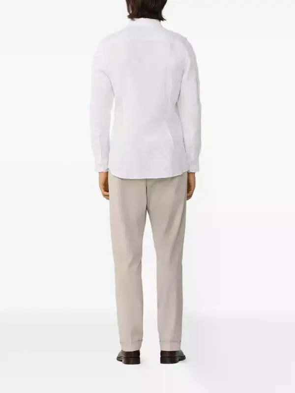 HACKETT Garment-dyed Linen Shirt
