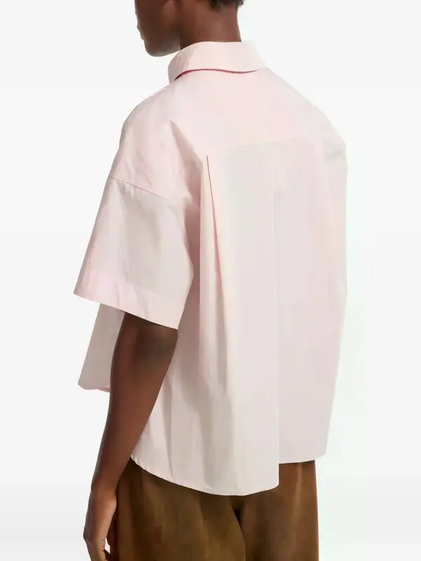 YVES SALOMON Poplin Short Sleeve Shirt