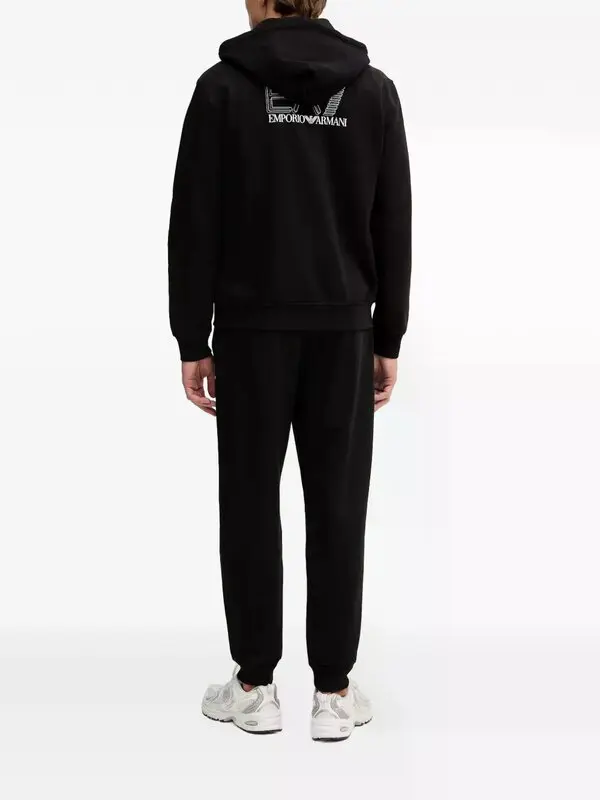 EA7 Emporio Zip Drawstring Hoodie