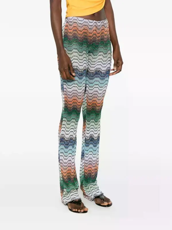 Missoni Zigzag Knit Slim Fit Trousers