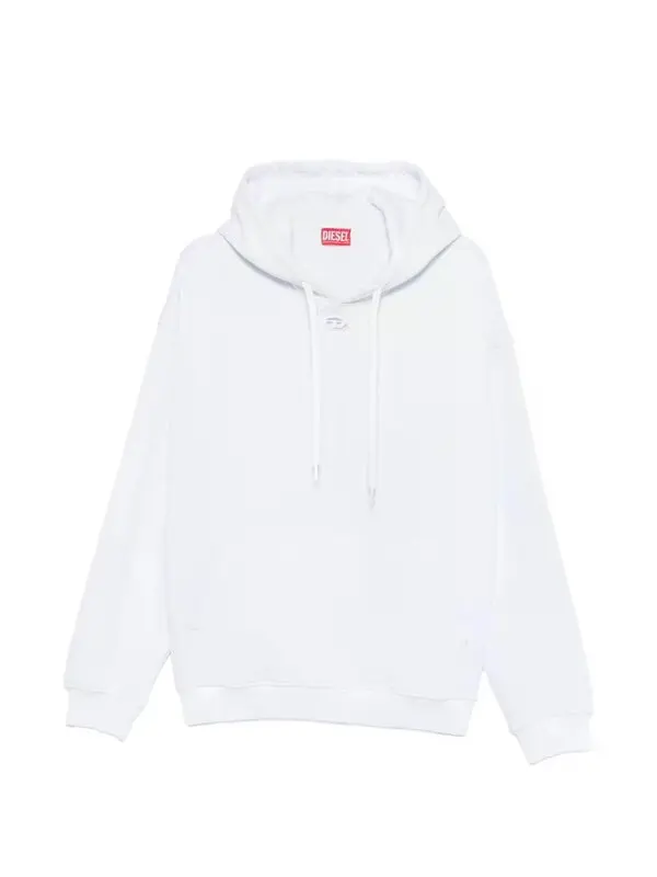 DIESEL® Logo Plaque Drawstring Hoodie