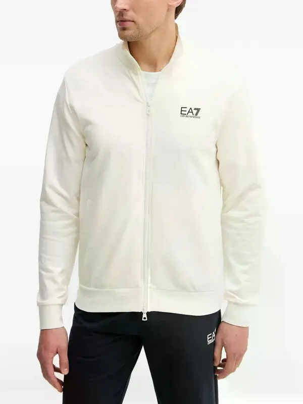 EA7 Mock Neck Zip-up Sweatshirt