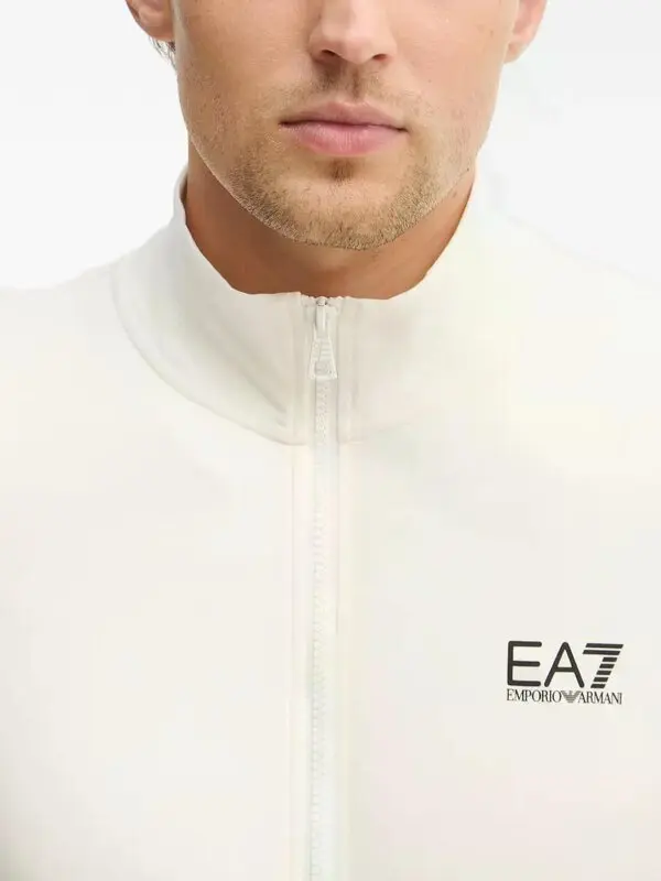 EA7 Mock Neck Zip-up Sweatshirt