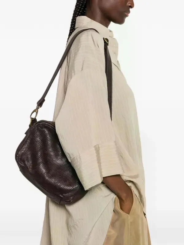 SOMMET Arlo Petalino Textured Leather Shoulder Bag