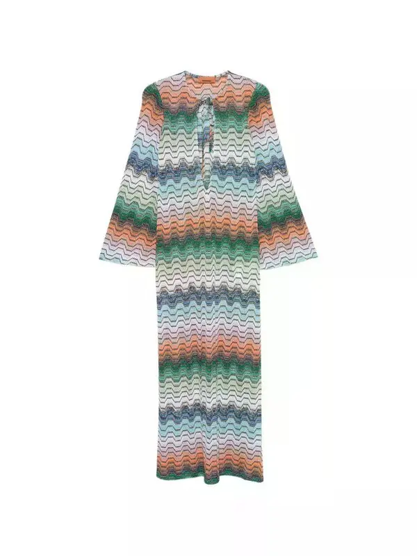 Missoni Zigzag Knit Cut-out Maxi Dress