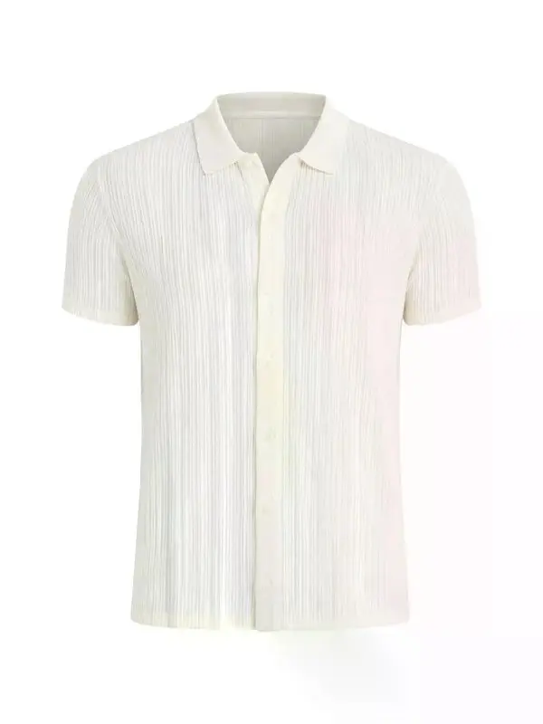 Guess Olsen Textured Short-sleeve Shirt - White