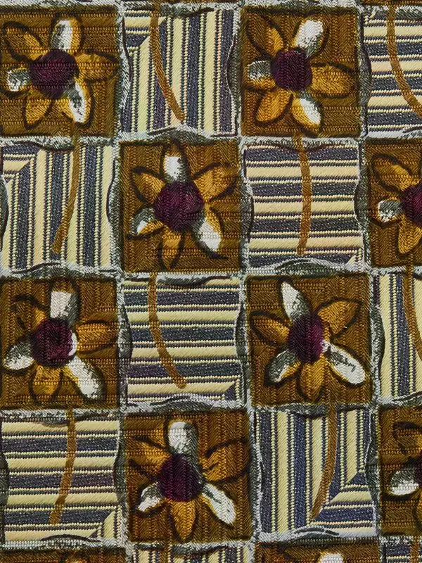 Ermenegildo Zegna Floral-print Silk Jacquard Tie - Multicolour