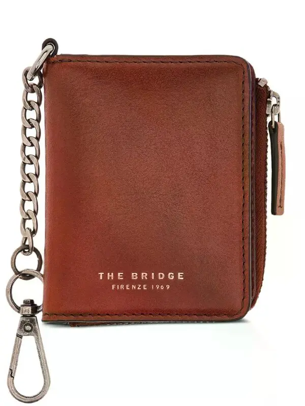 THE BRIDGE Chain-link Leather Wallet