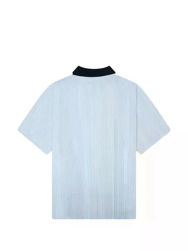 PLEASURES Pet Pinstripe Polo Shirt