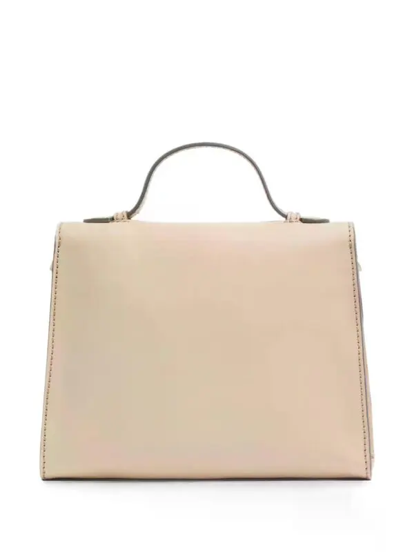 THE BRIDGE Leather Twist-lock Tote Bag