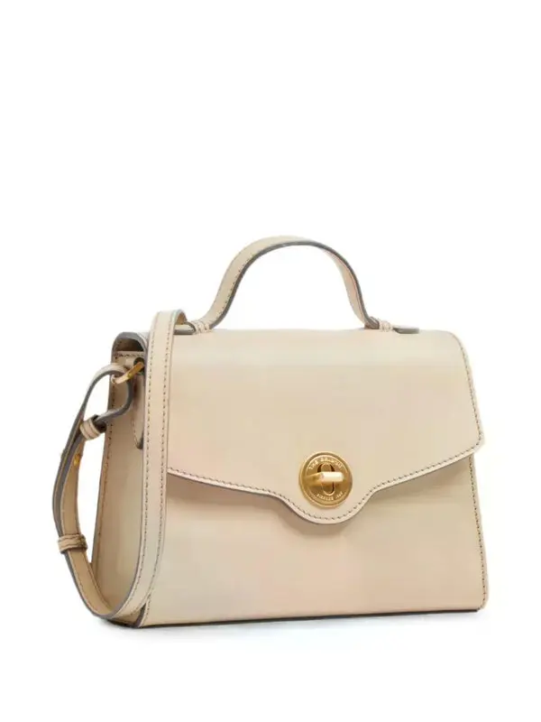 THE BRIDGE Leather Twist-lock Tote Bag