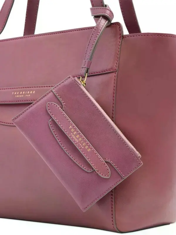 THE BRIDGE Lucrezia Leather Clutch Bag