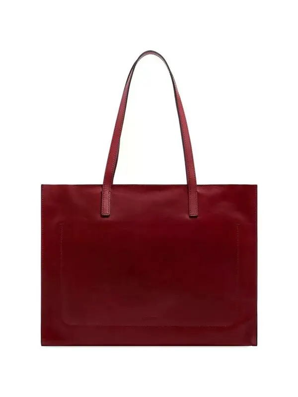 THE BRIDGE Logo-plaque Leather Tote Bag