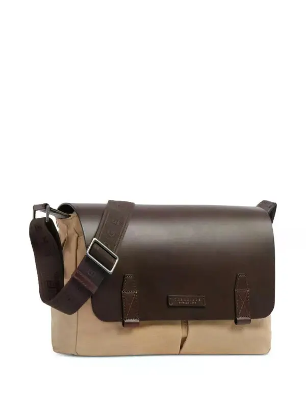 THE BRIDGE Igor Leather-trim Messenger Bag - Neutrals