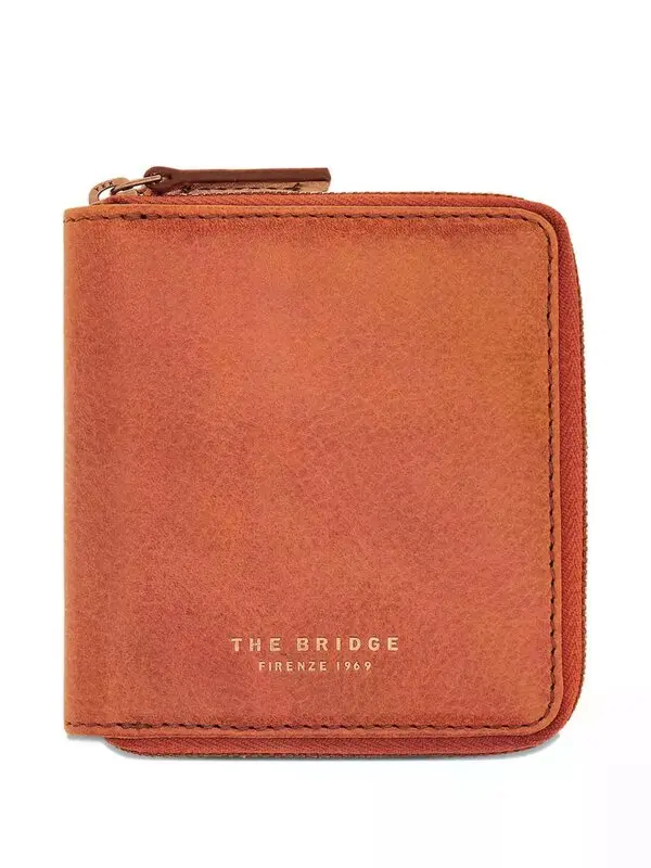 THE BRIDGE Zip-around Leather Wallet