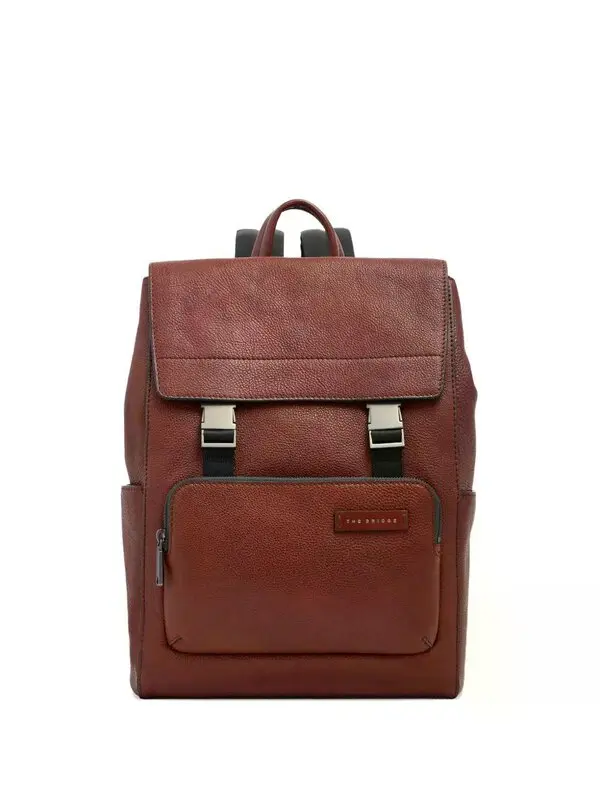 THE BRIDGE Grained Leather Backpack