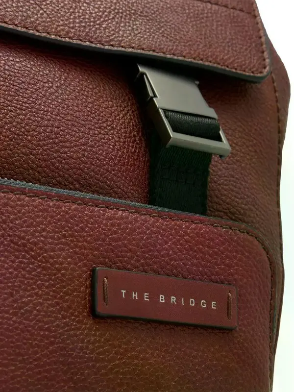THE BRIDGE Grained Leather Backpack