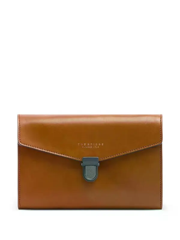 THE BRIDGE Leather Wrist-strap Clutch Bag