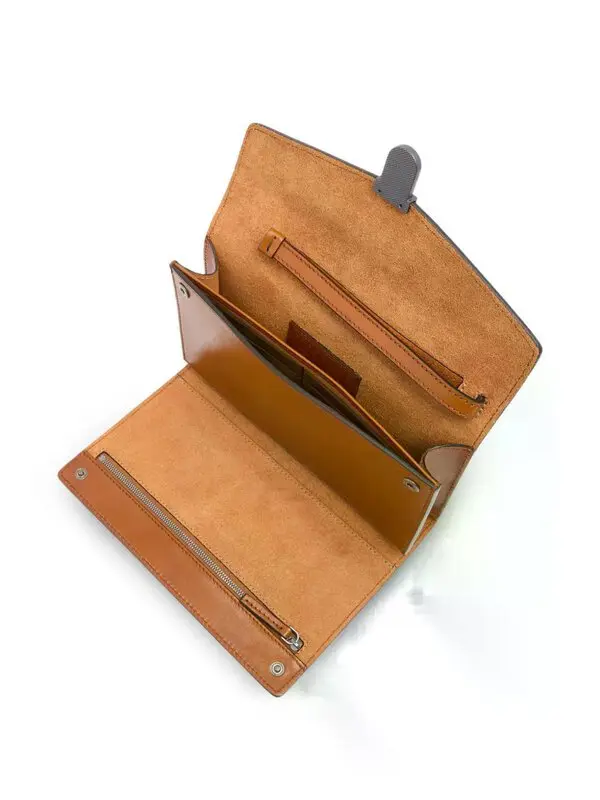 THE BRIDGE Leather Wrist-strap Clutch Bag