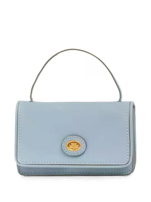 THE BRIDGE Logo-plaque Leather Mini Bag - Blue