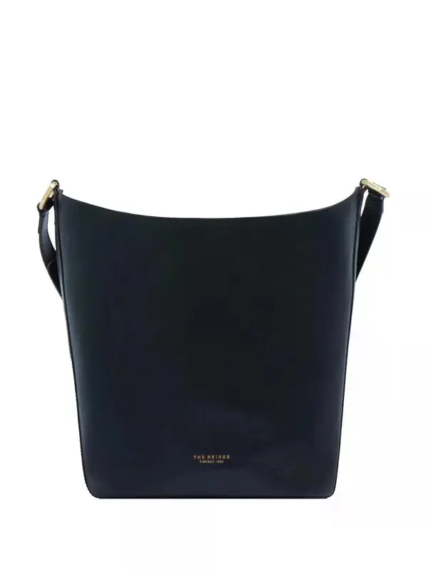 THE BRIDGE Soft Leather Bucket Bag - Black
