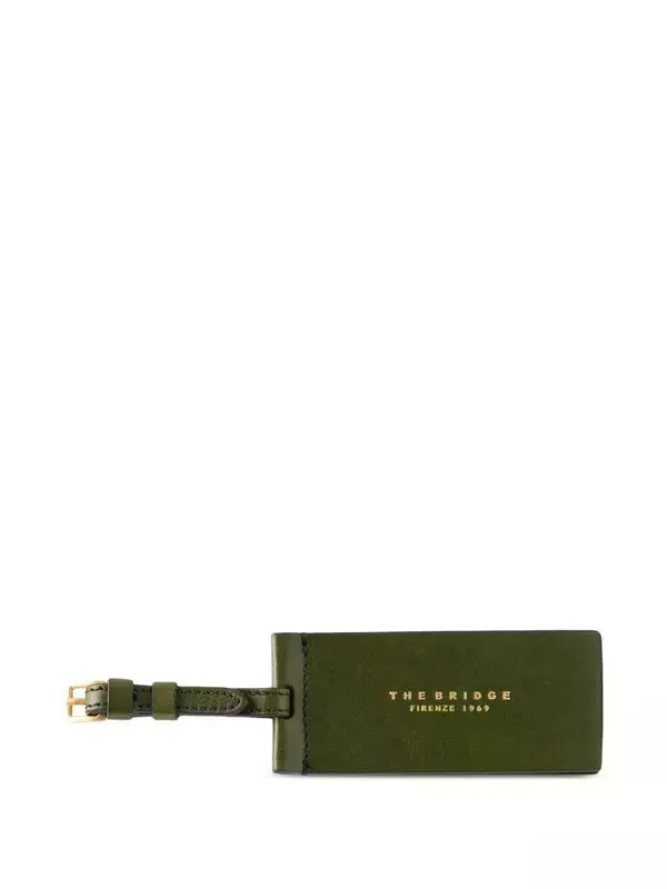 THE BRIDGE Logo-print Leather Luggage Tag