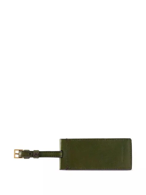 THE BRIDGE Logo-print Leather Luggage Tag