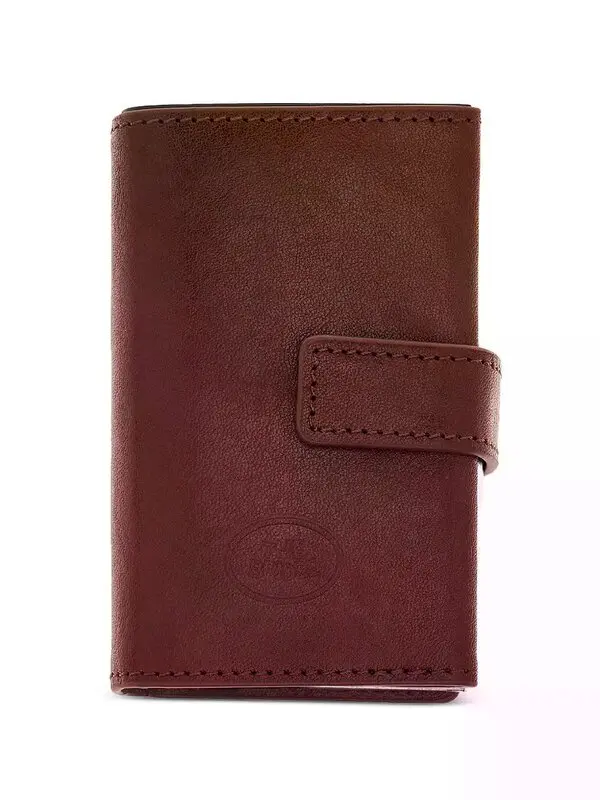 THE BRIDGE Press-stud Leather Cardholder - Brown