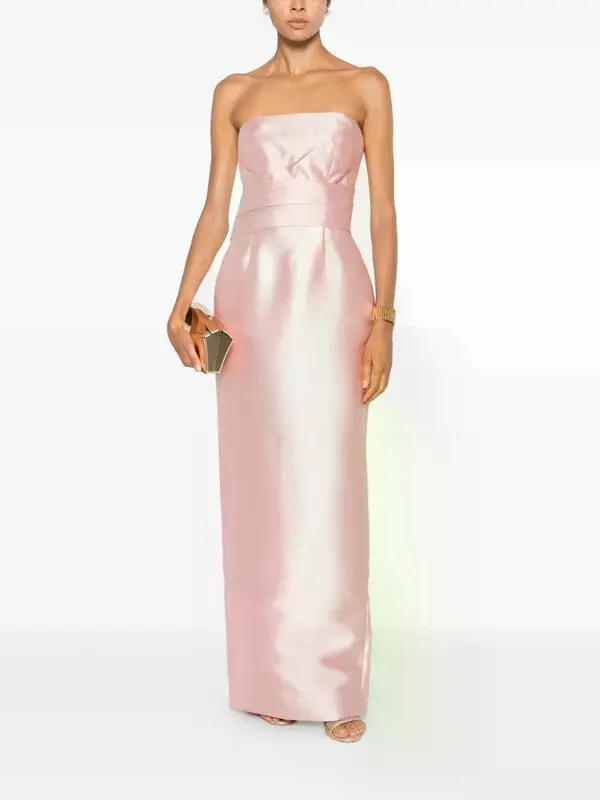 Solace London Strapless Maxi Dress - Pink