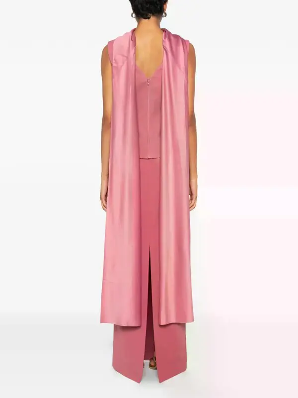 Solace London Annie Peplum Maxi Dress - Pink