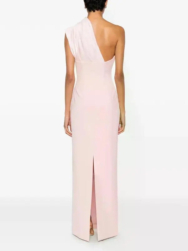 Solace London One-shoulder Draped Maxi Dress