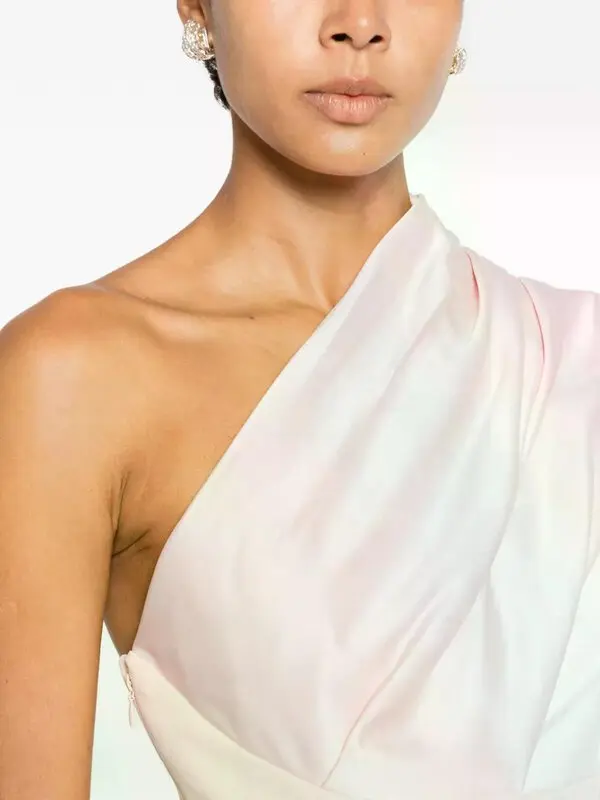 Solace London One-shoulder Draped Maxi Dress