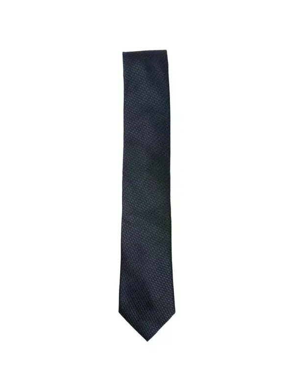 Zegna Silk Geometric Pattern Tie