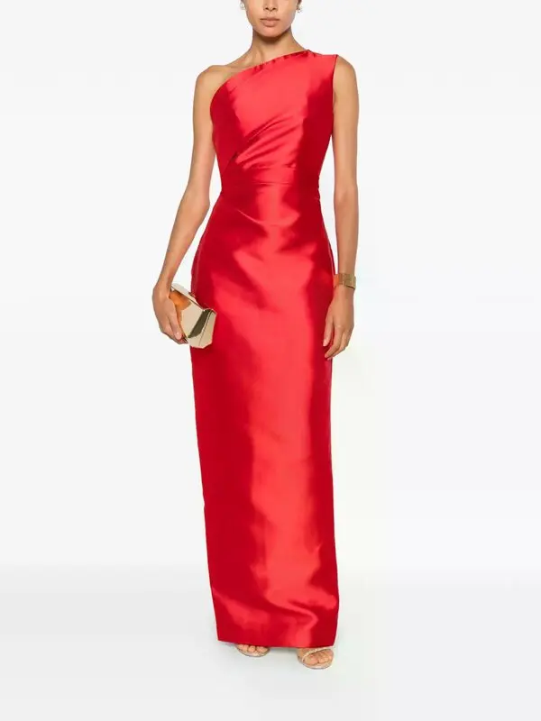 Solace London One-shoulder Maxi Dress - Red
