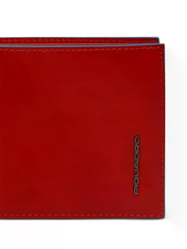 PIQUADRO Logo-lettering Leather Wallet