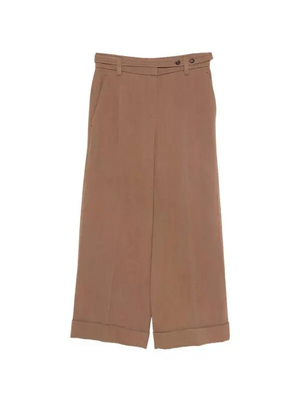 Brunello Cucinelli Wool Trousers - Brown
