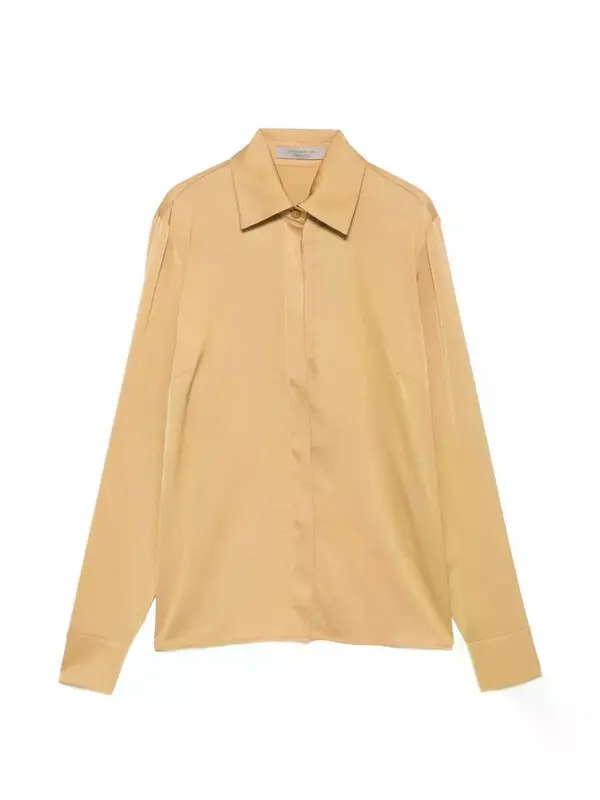 D.exterior Satin Finish Long Sleeve Shirt