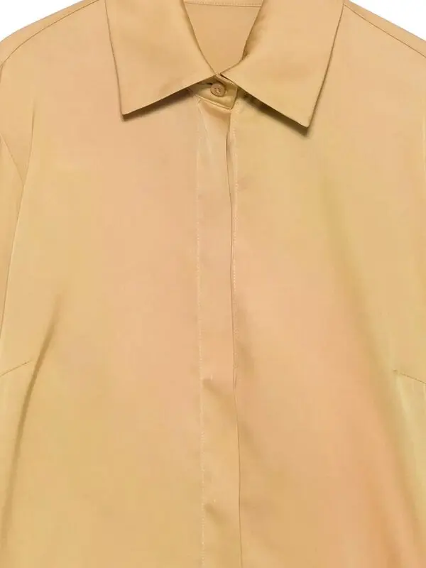 D.exterior Satin Finish Long Sleeve Shirt