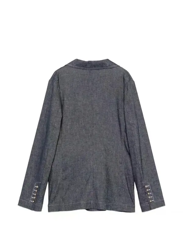 D.exterior Double-breasted Blazer