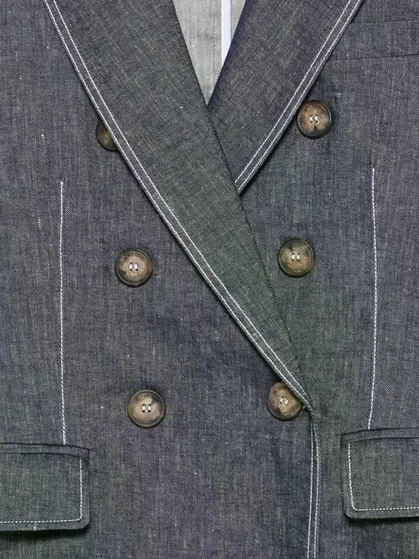 D.exterior Double-breasted Blazer