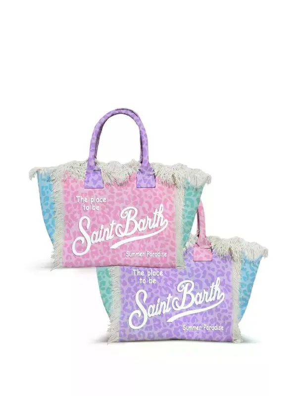 MC2 SAINT BARTH Mini Vanity Frayed Tote Bag