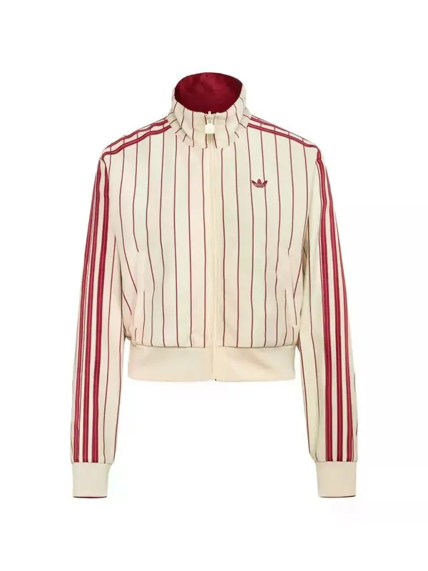 Adidas Firebird Pinstripe-pattern Track Jacket - Neutrals
