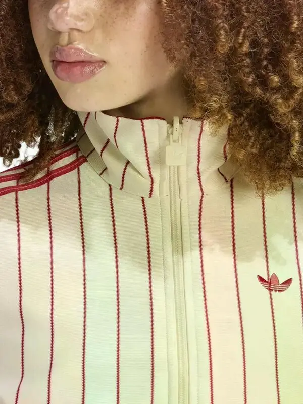Adidas Firebird Pinstripe-pattern Track Jacket