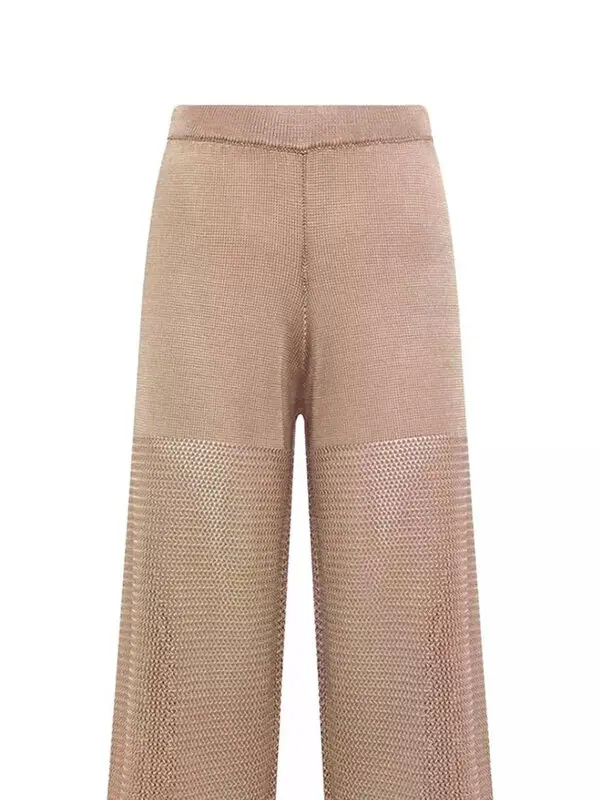 BLUGIRL Open-knit Wide-leg Trousers