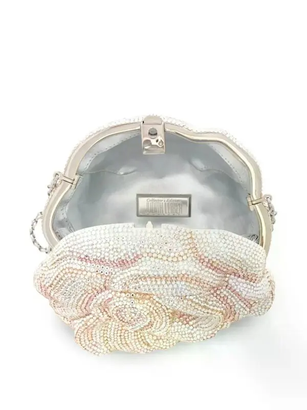 Judith Leiber Crystal Embellished Rose Clutch