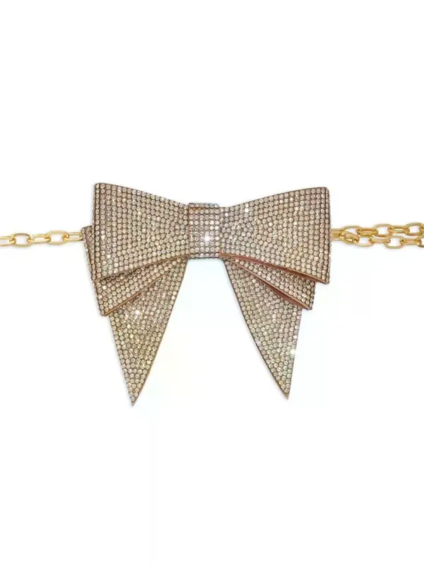 Judith Leiber Embellished Bow Belt