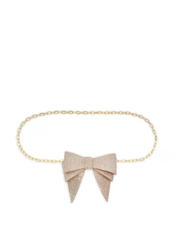 Judith Leiber Embellished Bow Belt